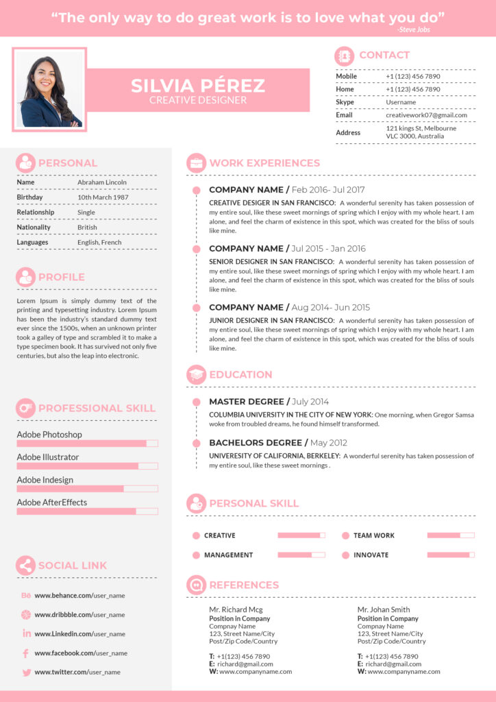 Diseños de currículum – CV Fácil